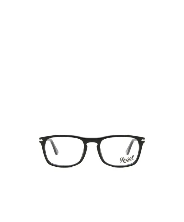 Persol Rectangle Frame Eyeglasses - Black