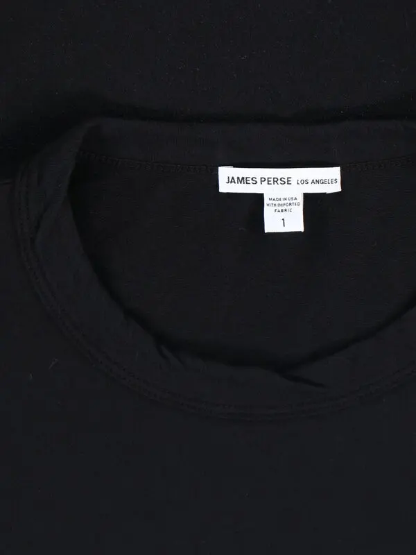JAMES PERSE Crew Neck Short Sleeve T-shirt - Black