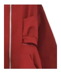 Sacai Long-sleeved Hooded Coat With Rib Details