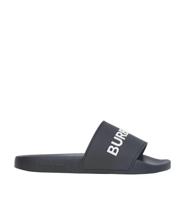 Burberry Logo Detail Two-tone Slides