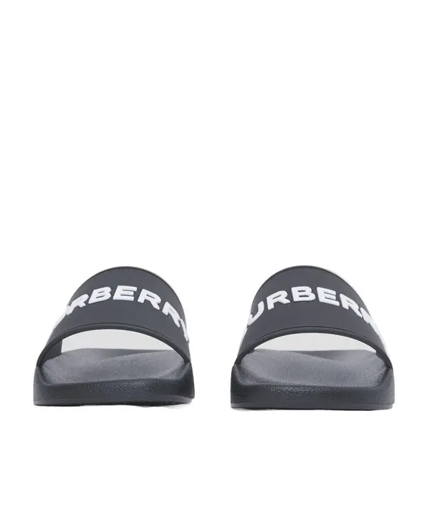 Burberry Logo Detail Two-tone Slides