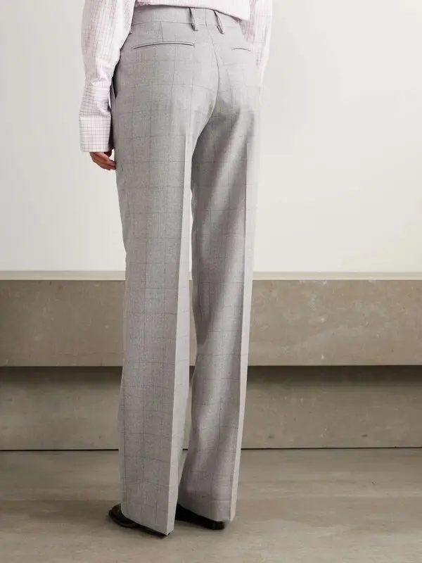Dries Van Noten Belt-loop Checked Casual Pants