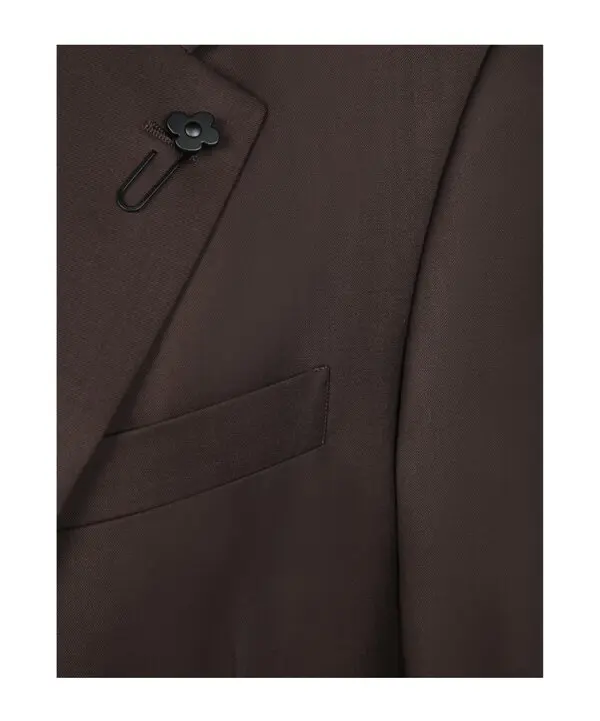 LARDINI Notch Lapel Single-breasted Jacket - Black