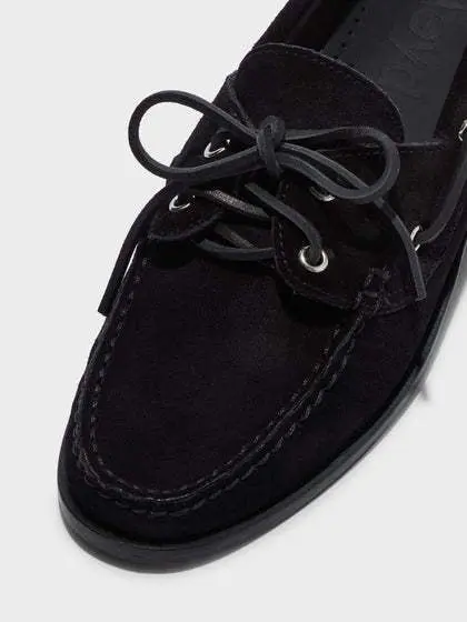 AeydĒ Harris Suede Loafers - Black
