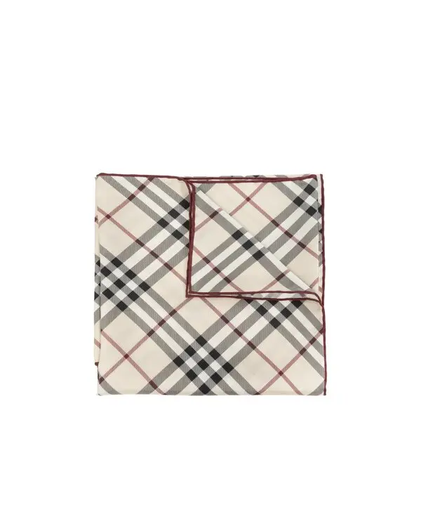 Burberry Check Printed Square Scarf - Multicolor