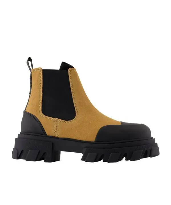 GANNI Low Chelsea Ankle Boots - Black