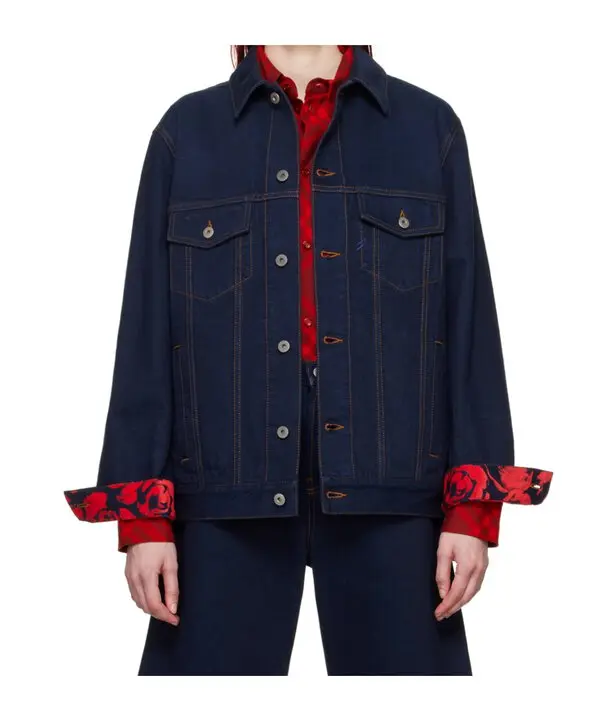 Burberry Long Sleeve Denim Jacket