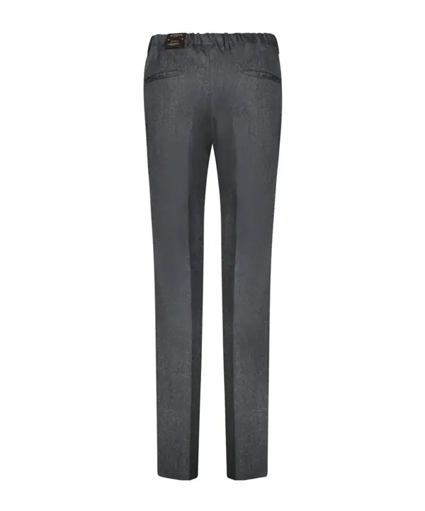 Incotex Slim Fit Zip Closure Pants - Grey
