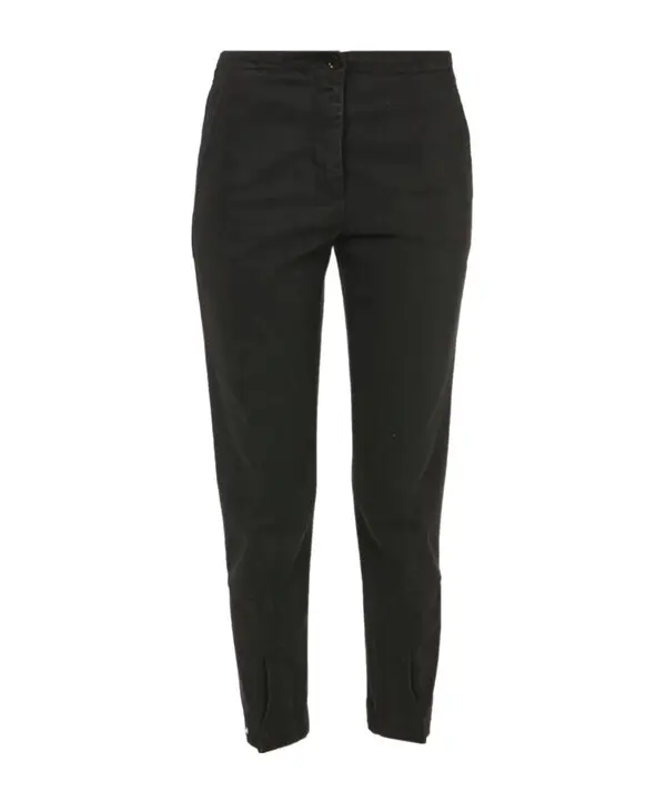 Aspesi Frank Straight Leg Cropped Pants - Black
