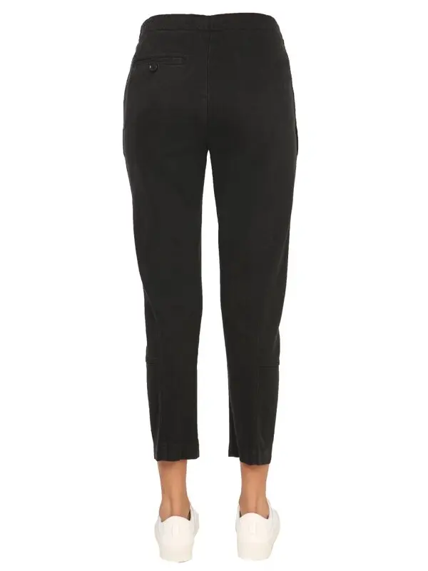 Aspesi Frank Straight Leg Cropped Pants - Black