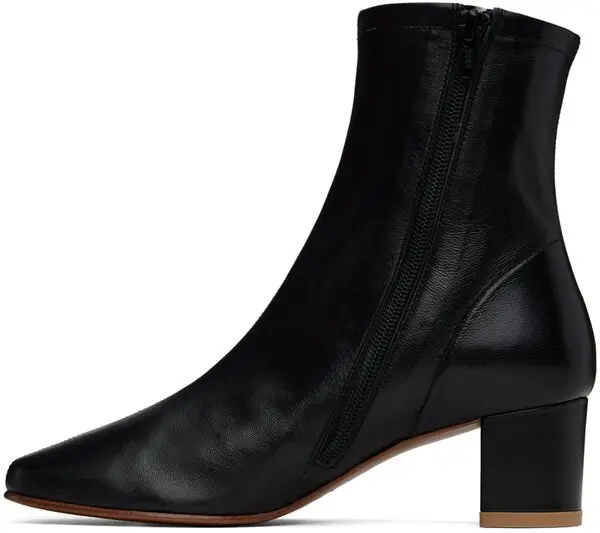 By Far Square Toe Block Heel Ankle Boots