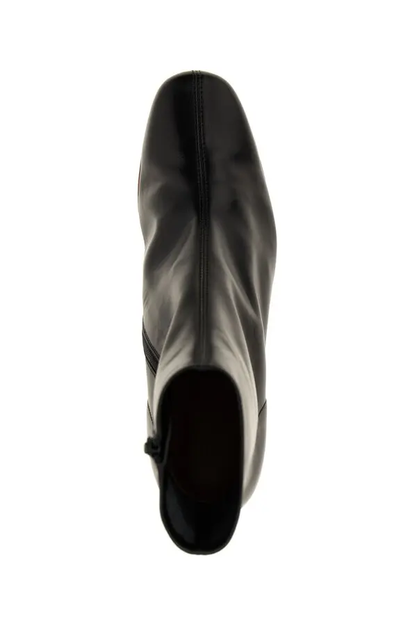 By Far Square Toe Block Heel Ankle Boots