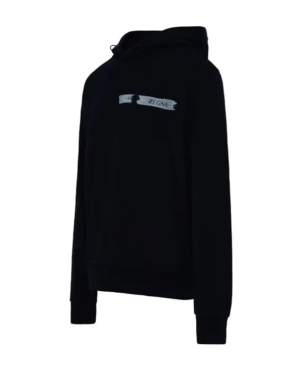 Zegna Logo-print Cotton Hoodie