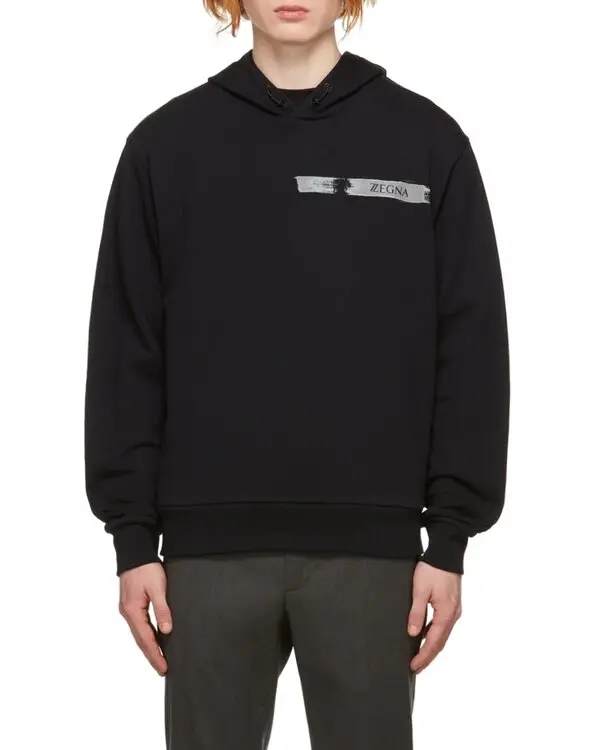 Zegna Logo-print Cotton Hoodie