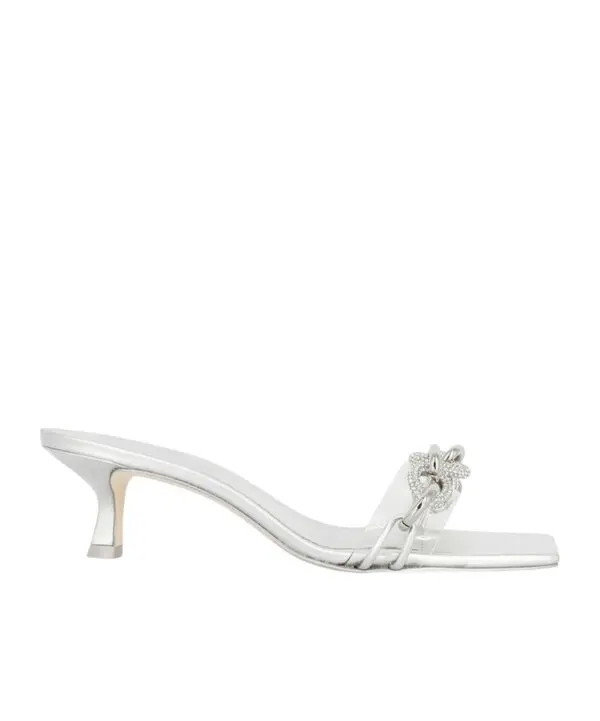 Cult Gaia Lynn Metallic Leather Sandals