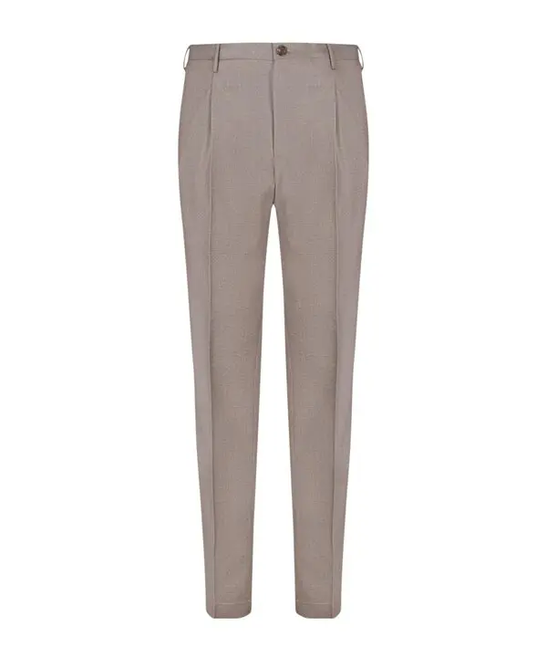 Incotex Tapered Flannel Pants - Beige