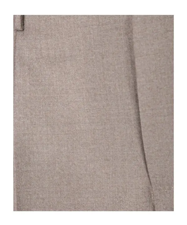 Incotex Tapered Flannel Pants - Beige
