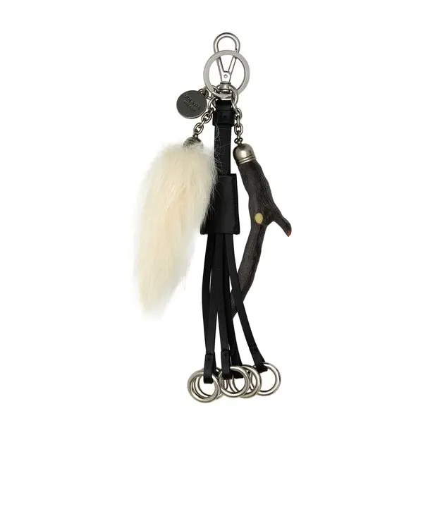 Prada Logo-engraved Keyring