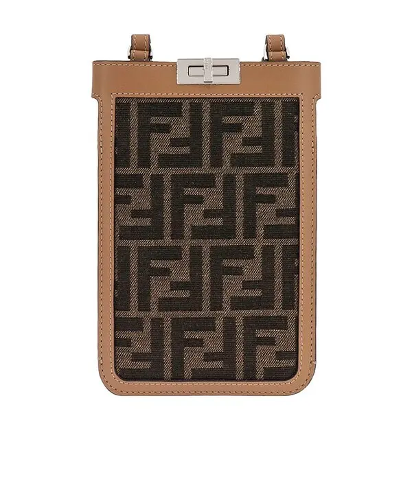 Fendi Logo Shoulder Bag - Black