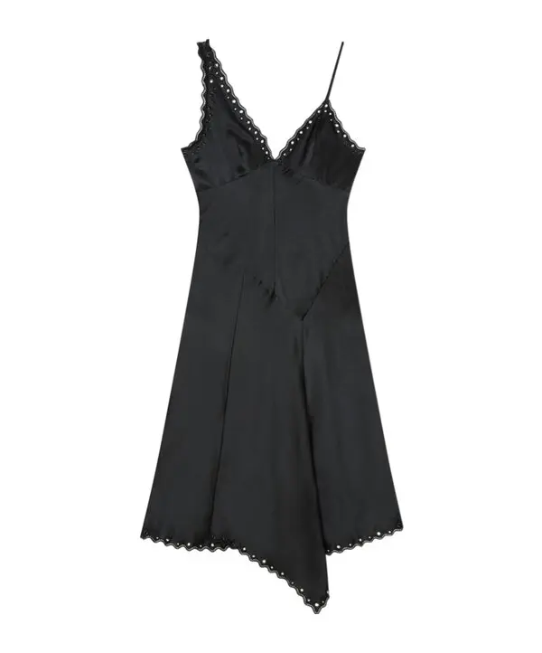 Isabel Marant Étoile Ayrich Asymmetrical Ruffled V-neck Dress