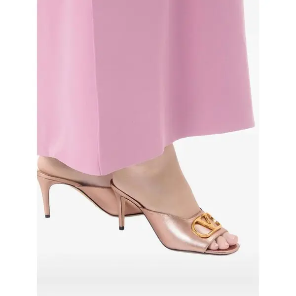 Valentino Garavani Square Open Toe Heeled Sandals - Pink