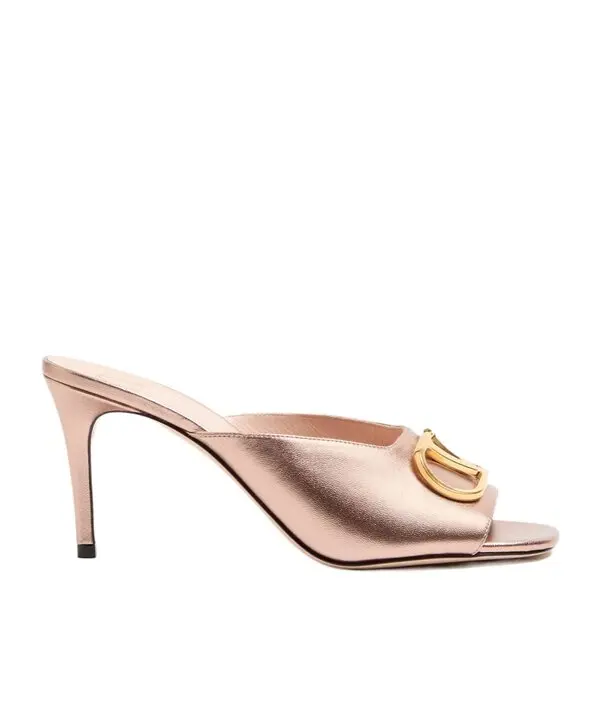 Valentino Garavani Square Open Toe Heeled Sandals - Pink