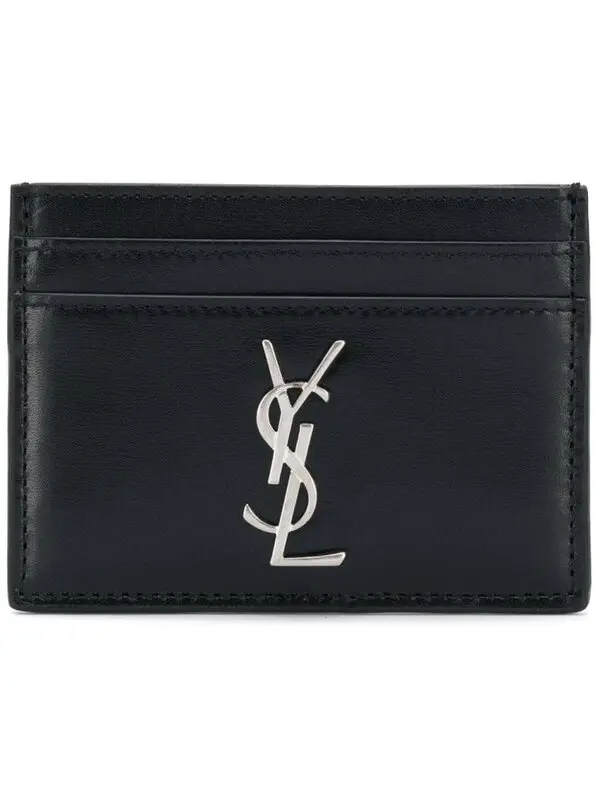Saint Laurent Cassandre Logo Plaque Cardholder