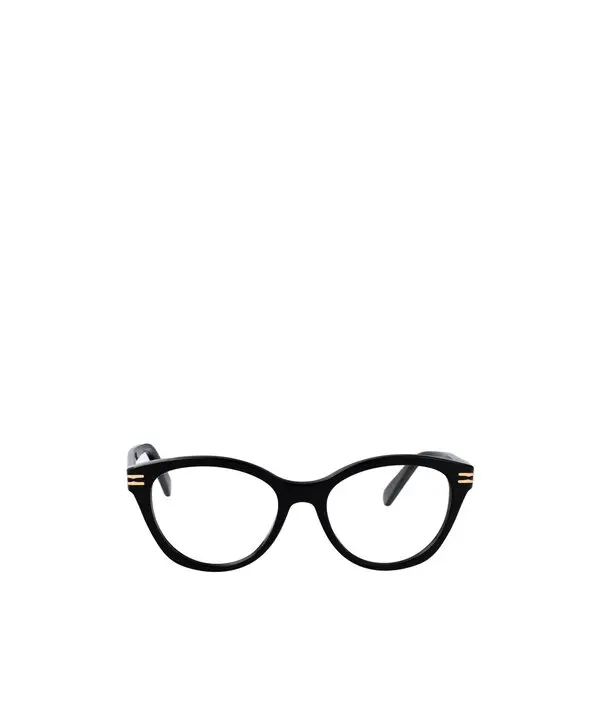 BVLGARI Cat Eye Eyeglasses - Shiny Black