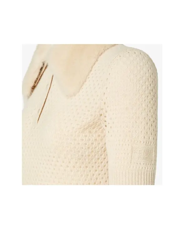 Fendi Wool And Cashmere Polo Shirt
