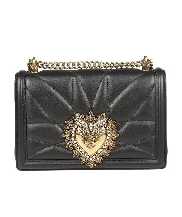 Dolce & Gabbana Devotion Medium Shoulder Bag - Black