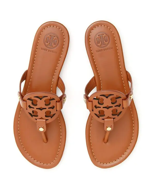 Tory Burch Miller Flat Sandals - Brown