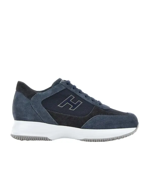 Hogan Interactive Sneakers With Side H Detail - Blue