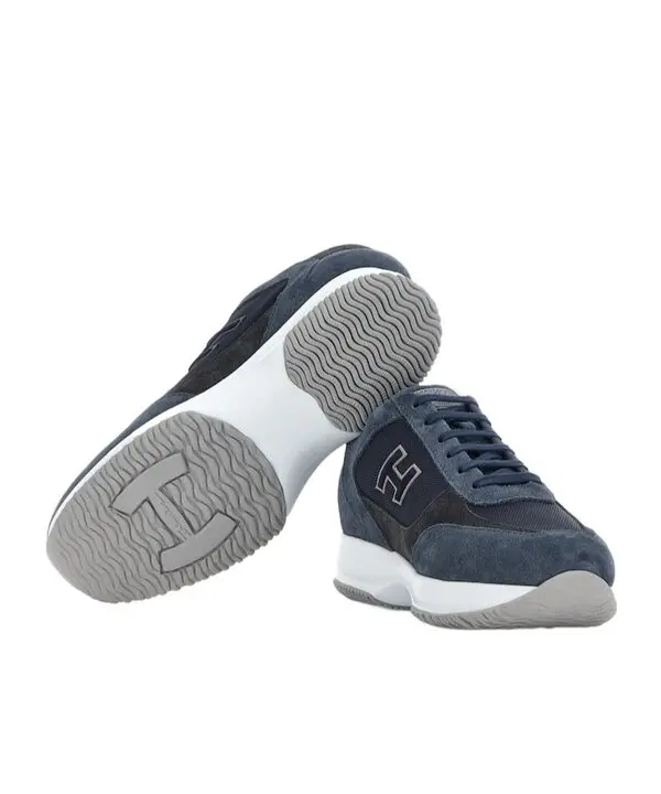 Hogan Interactive Sneakers With Side H Detail - Blue