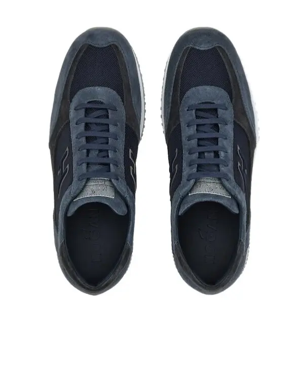 Hogan Interactive Sneakers With Side H Detail - Blue