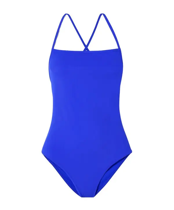 Loulou De Saison Itak One Piece Swimsuit - Blue