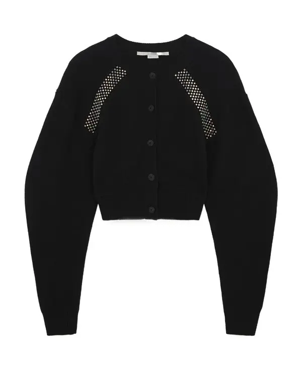 Stella McCartney Crystal-embellished Cardigan - Black