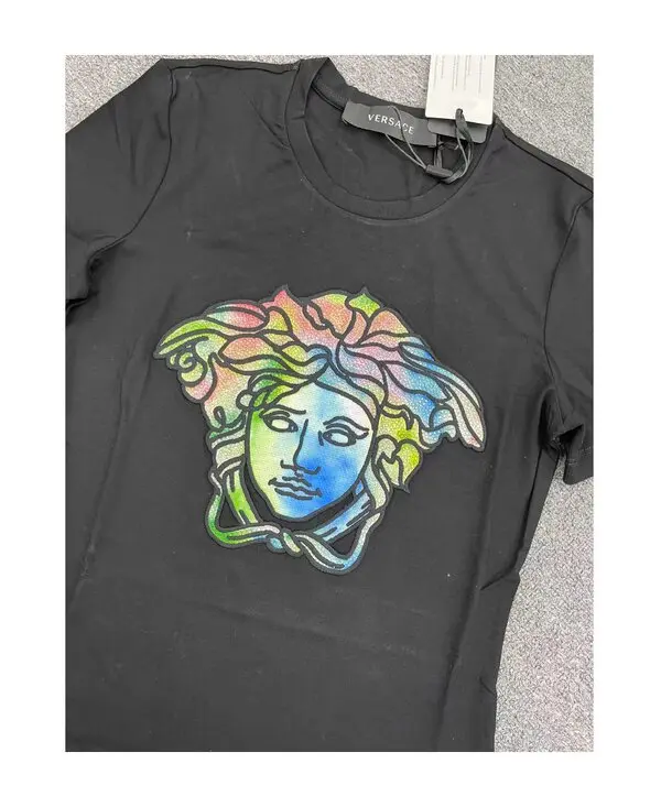 Versace Crystal-embellished Medusa Head T-shirt