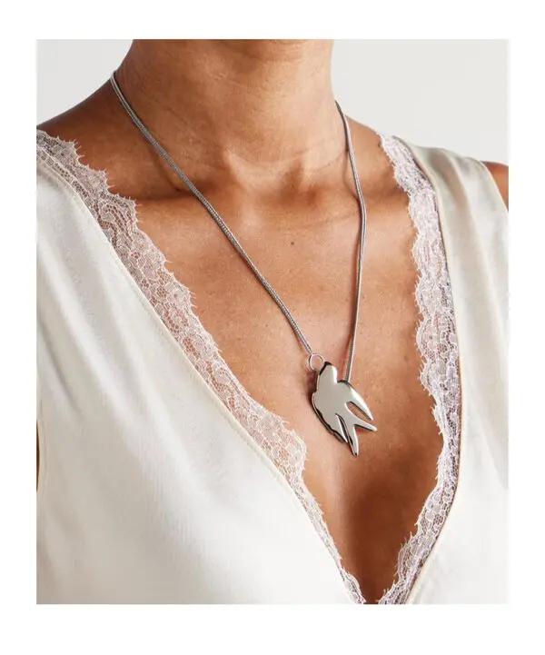 JIL SANDER Swallow Pendant Necklace