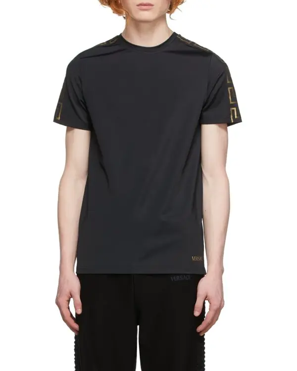 Versace La Greca-print Short-sleeve T-shirt