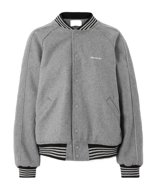 Aimé Leon Dore Long Sleeve Varsity Jacket - Grey