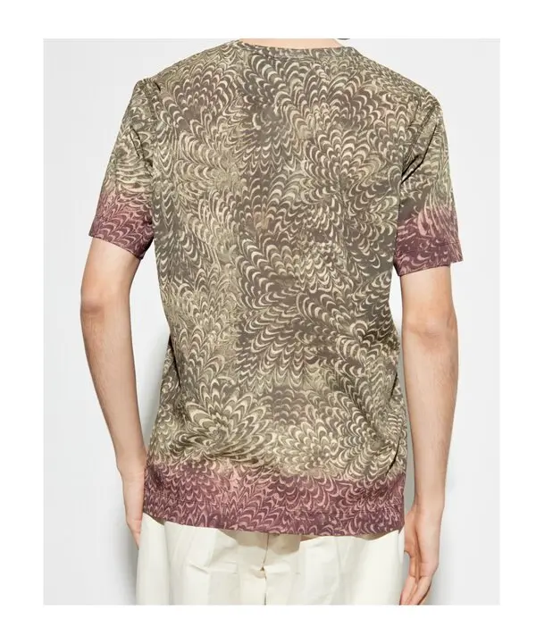 Dries Van Noten Allover Printed Crewneck T-shirt - Multicolour