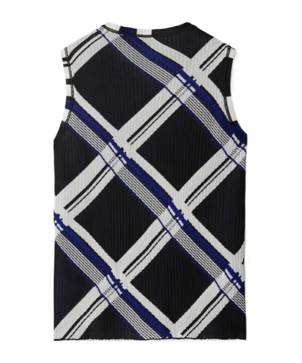 Burberry Checked Silk Knitted Vest