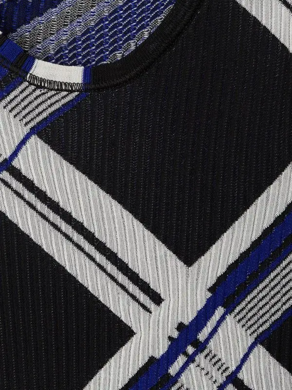 Burberry Checked Silk Knitted Vest