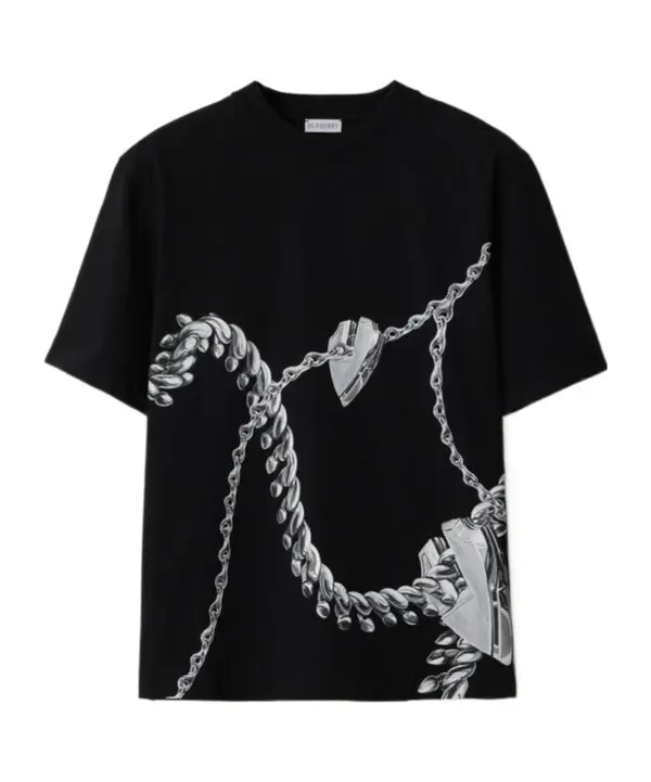 Burberry Shield Hardware Crewneck T-shirt - Black