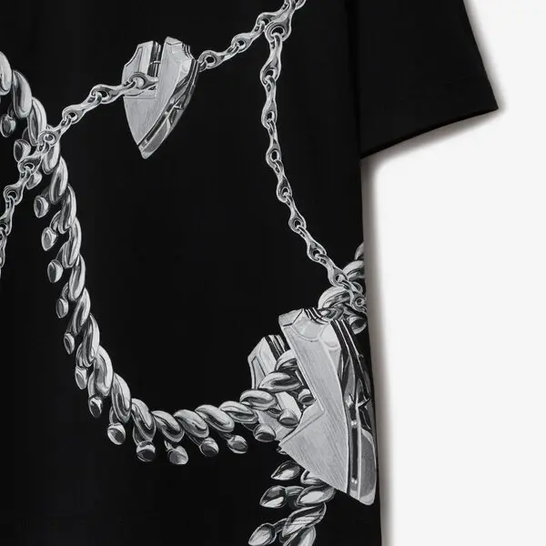 Burberry Shield Hardware Crewneck T-shirt - Black