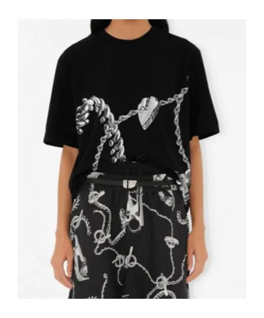 Burberry Shield Hardware Crewneck T-shirt - Black