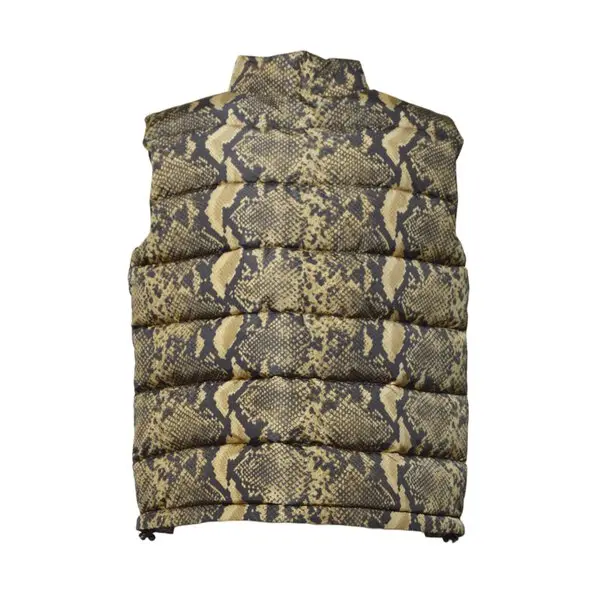 Aspesi Printed Zip-up Gilet - Black