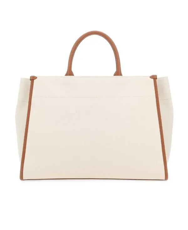 LANVIN Logo Printed Top Handle Bag