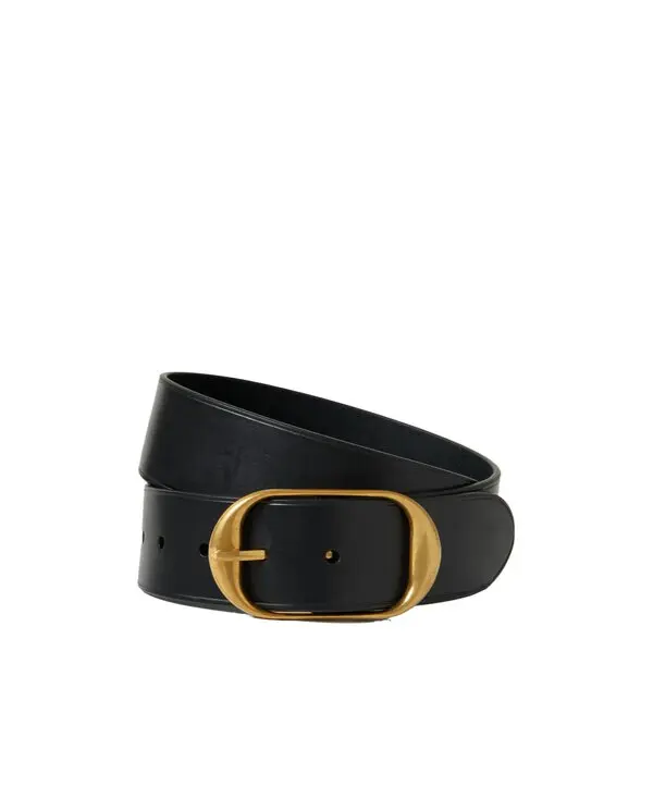 NILI LOTAN Nili Leather Belt - Black