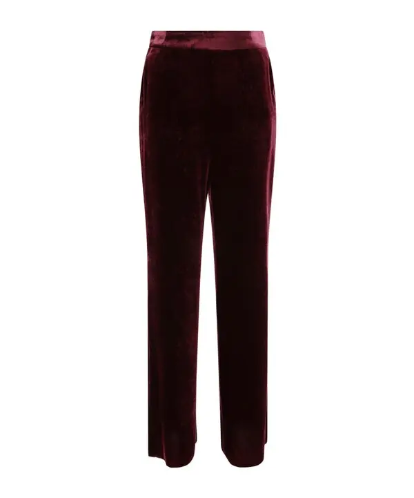 Etro Wide-leg Velvet Palazzo Trousers - Black